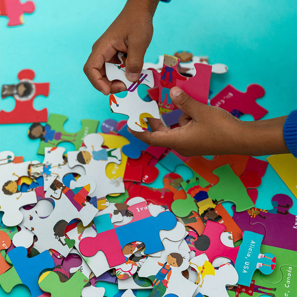 Puzzlies Double-sided Puzzle – Worldwide Buddies